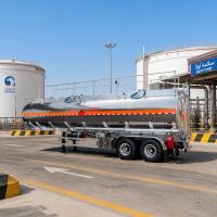China Carbon Steel Oil Tank Semi-Trailer Dual Axle, 33000L/38000L Capacity for Diesel & Gasoline Transport for sale