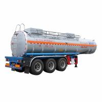 China 42CBM Bottom Discharge Tank Semi-Trailer with PTFE Lining for Corrosive Chemical Transport for sale