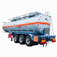 China Safe Chemical Transport Semi-Trailer, 3 Axles 24000L PE Lining Hydrochloric Acid Storage Tank for sale