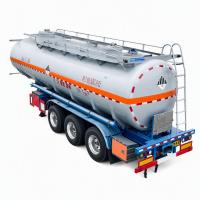 China Safe Chemical Transport Semi-Trailer, 3 Axles 24000L PE Lining Hydrochloric Acid Storage Tank for sale