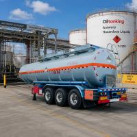 China Safe Chemical Transport Semi-Trailer, 3 Axles 24000L PE Lining Hydrochloric Acid Storage Tank for sale