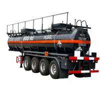 China KATELI 16–20mm LLDPE Lined Corrosive Goods Tank Semi-Trailer with DN100 Stainless Steel PTFE-Lined Pneumatic Valve and 4-Axle Reinforced Chassis for sale