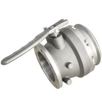 China HUATE Manual Aluminium Alloy API Bottom Loading Adaptor Valve, 0.6MPa Nominal Pressure, High Flow for Oil Tank Truck for sale