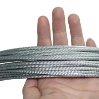 China 2.0mm 3.0mm 1.5mm Steel Wire Rope 7x7 Steel Core Wire Rope For Bundle Fence Traction for sale