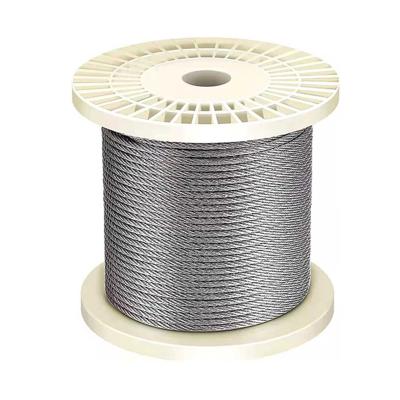 China 6X7+FC Galvanized Steel Wire Rope 2.0mm 3.0mm 4mm Galvanized Wire Rope for sale