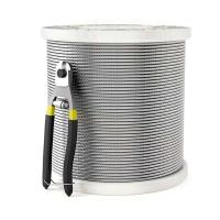 China 6x19+FC Fiber Core Galvanized Steel Wire Cable 4mm 6mm 8mm  For Crane Mining Construction Ship for sale