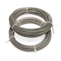 China 7x19 304 316 SS Wire Rope Sling Steel Strand 8mm 10mm Stainless Steel Cable for sale