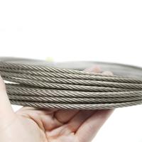 China SUS304 316 Stainless Steel Wire Rope 1.5mm 2.0mm 2.5mm 1x19 Stainless Steel Cable for sale