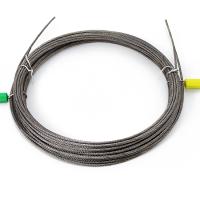 China 1x19 Stainless Steel Wire Rope , 316 Stainless Steel Cable 0.45mm-3.0mm DIN EN12385-4 for sale