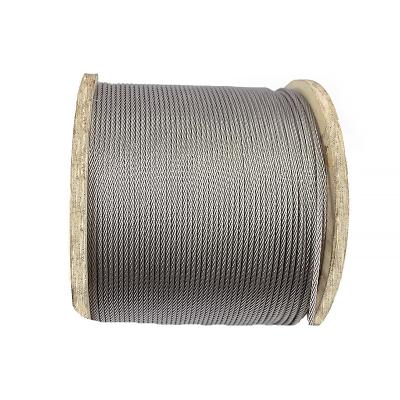 China 1x19 Stainless Steel Wire Rope , 316 Stainless Steel Cable 0.45mm-3.0mm DIN EN12385-4 for sale
