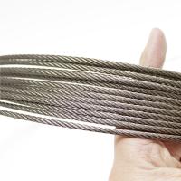 China 316 Stainless Steel Stranded Cable 1x7 Inox SS304 Wire Rope Sling 0.8 1.0 1.2mm for sale