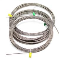 China 7x7 Stainless Steel Wire Rope SS304 316 0.5mm-6mm Steel Cable For Clothesline / Fence for sale