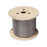 China 7x19 304 316 SS Wire Rope Sling Steel Strand 8mm 10mm Stainless Steel Cable for sale