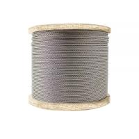 China 7x7 Stainless Steel Wire Rope SS304 316 0.5mm-6mm Steel Cable For Clothesline / Fence for sale