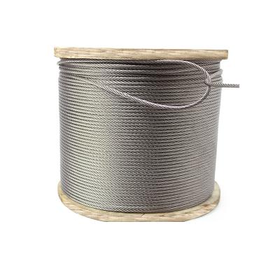China 304 316 Stainless Steel Wire Rope 6mm 7x19 8mm 10mm 12mm Stainless Steel Wire Cable for sale