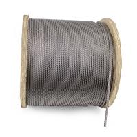 China 304 316 Stainless Steel Wire Rope AISI  7x7 3.0 4.0 5mm Stainless Steel Cable for sale