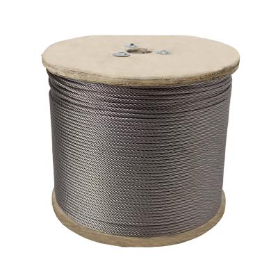 China 7x19 Stainless Steel Wire Rope 0.8mm-14mm 304 Stainless Steel Wire Cable For Fishing Industrial for sale