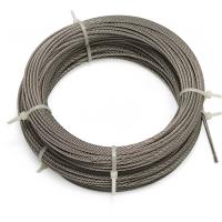 China 0.3mm-6mm Stainless Steel Wire Rope 1x7 For Hanging Traction / Guardrail for sale