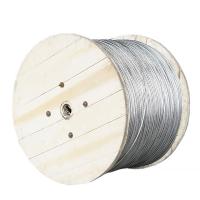 China 7x0.33 Zinc Coated Steel Wire Strand , 7 Strand Fiber Optic Cable For Stretch Telecommunications for sale