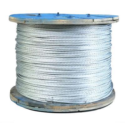 China Hot Dip Galvanized Steel Strand 1x7 Gj Steel Strand 2.1mm 2.8mm 3.0mm Galvanized Wire Strand for sale