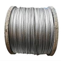 China 1x19 Galvanized Steel Strand 4mm 5mm 12mm 13mm 15mm 17mm for Farm Cherry Plant for sale