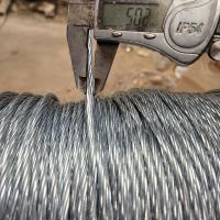 China 7x0.33 Galvanized Steel Wire Strand 1.0mm 7 Strand Wire Rope Strand For Fiber Optic Cable for sale