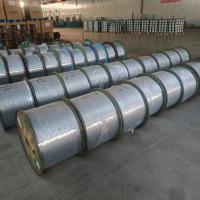 China 7x0.33 Zinc Coated Steel Wire Strand , 7 Strand Fiber Optic Cable For Stretch Telecommunications for sale