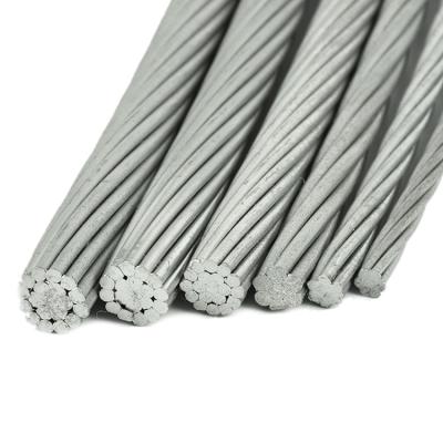 China 1x19 Hot Dipped Galvanized Steel Strand 4.2mm 5.0mm 6.0mm Carbon Steel Drawn Wire Strand for sale