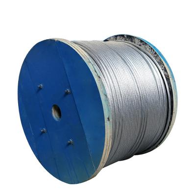 China Zinc Coated Steel Wire Strand 4mm 6mm 8mm 1x19 Galvanised Stay Wire For Agricultural Greenhouses for sale
