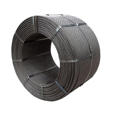China High Carbon Prestressed Concrete Steel Strand 12.7mm Low Relaxation 7 Wire Prestressing Strand for sale