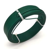 China Green 1mm 2mm Plastic Coated Garden Wire , PVC Coated Tie Wire Strap Bonsai Outlet Cable for sale