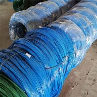China 1mm 2mm Plastic PVC Coated Galvanized Steel Wire Rope Hanging Wire Garden for sale