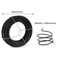 China 1mm 2mm 15m Plant Twist Tie Garden Wire Green Coated String Diy For Garden Training for sale