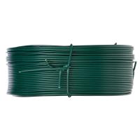 China Green 1mm 2mm Plastic Coated Garden Wire , PVC Coated Tie Wire Strap Bonsai Outlet Cable for sale