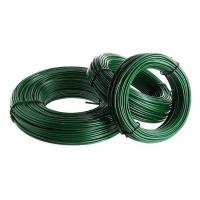 China Green 1mm 2mm Plastic Coated Garden Wire , PVC Coated Tie Wire Strap Bonsai Outlet Cable for sale