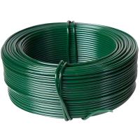 China Garden Plant Training Wire Soft Garden Metal Wire Green Plastic Coated Garden Wire 2mm 1mm 1.5mm for sale