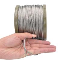 China 7x7 Nylon Wrapped Stainless Steel Wire Rope 2mm 2.5mm 3.0mm 304 316 SS Wire Rope for sale