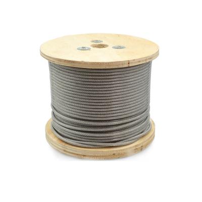 China Nylon Coated Stainless Steel Wire Rope 7x7 316 Stainless Steel Cable 2mm 3mm for sale