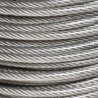 China 304 316 Nylon Coated Wire Rope , Invisible Grille Stainless Steel Wire Rope 3mm 2.5mm for sale