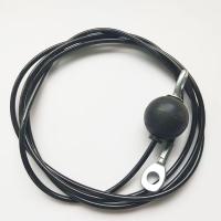 China Black 5mm 6mm Gym Cable 7*19 PU Coated Steel Wire Rope For Fitness Equipment for sale