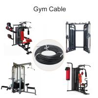 China 7x19 Flexible Stainless Steel Wire Rope 3mm 5mm PU TPU Coated For Gym Cable for sale