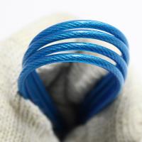 China 2mm 3mm 5mm PVC Coated Steel Wire Rope Colorful Plastic Coated Galvanized Steel Cable for sale