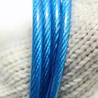 China 2mm 3mm 5mm PVC Coated Steel Wire Rope Colorful Plastic Coated Galvanized Steel Cable for sale