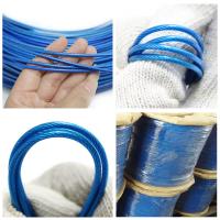 China 7x7 7x19 Galvanized Steel Wire Rope 6mm 8mm Plastic Coated Stainless Steel Cable for sale