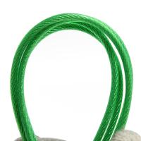 China Green Plastic Coated Stainless Steel Wire Rope 8mm 10mm 12mm Flexible Customization for sale