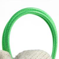 China Green Plastic Coated Steel Wire Rope 4mm 5mm 6mm PVC Coated Stainless Steel Wire Rope for sale