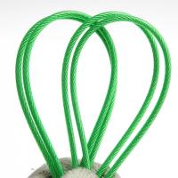China 7x7 PVC Coated Galvanized Steel Wire Rope 1.5mm 2.0mm 3.0mm Steel Cable for sale