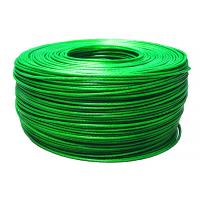 China Green PVC Coated Galvanized Steel Wire Rope 7x7 For Garden Fence Clothesline Trellis for sale