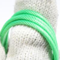 China 7x7 PVC Coated Galvanized Steel Wire Rope 1.5mm 2.0mm 3.0mm Steel Cable for sale