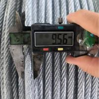China Galvanized Plastic Coated Steel Wire Rope 10mm 12mm 1x7  7x7  1x19  7x19 for sale